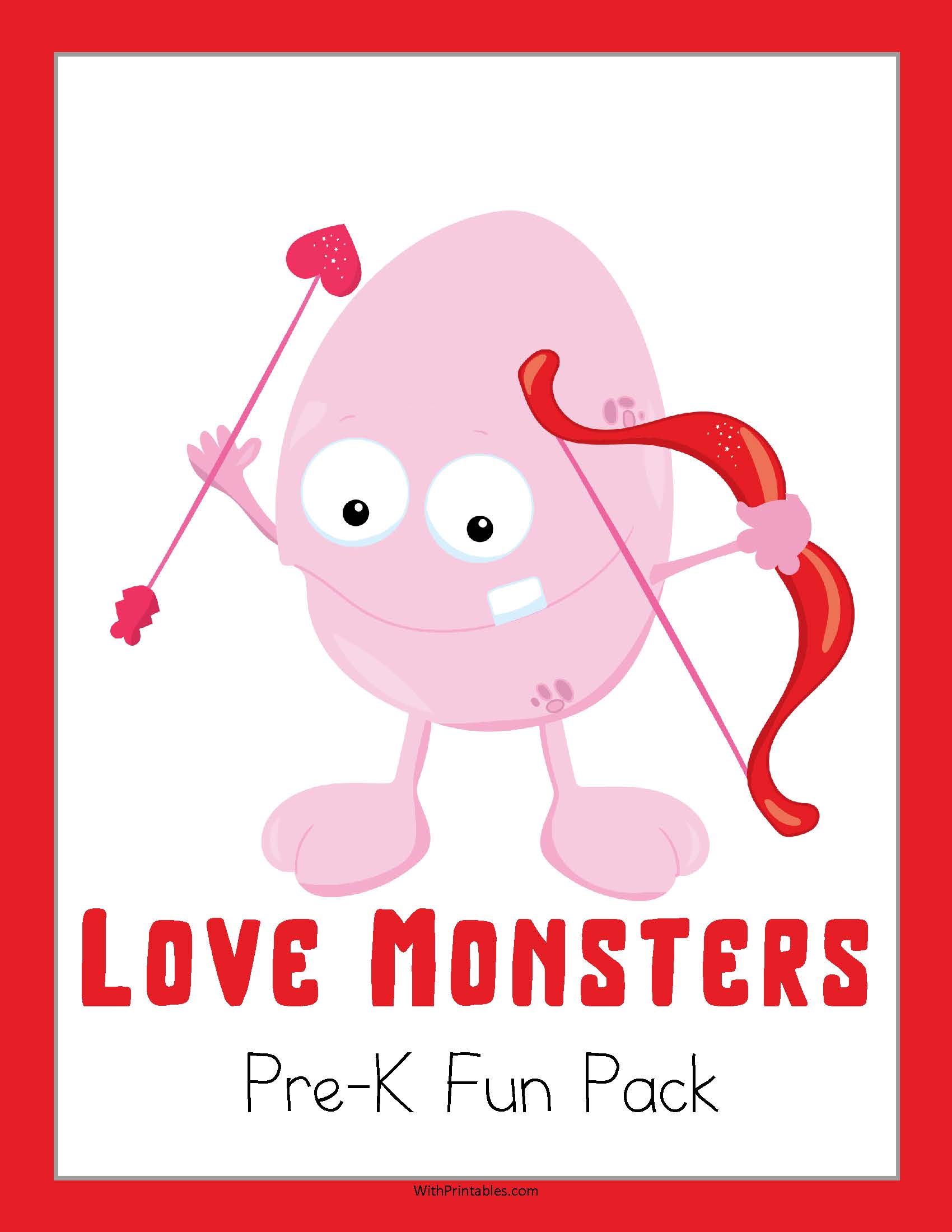 Valentine's Day Preschool Printables - With Printables
