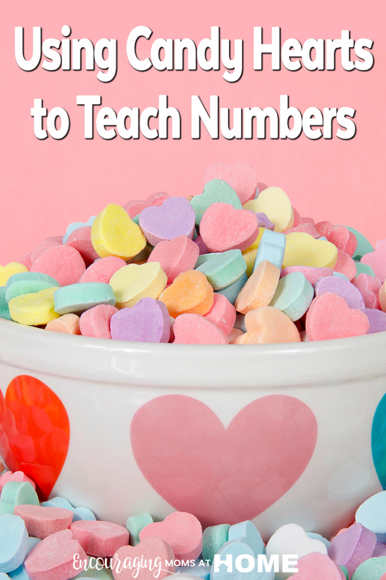 Using Candy Hearts to Teach About Numbers - With Printables